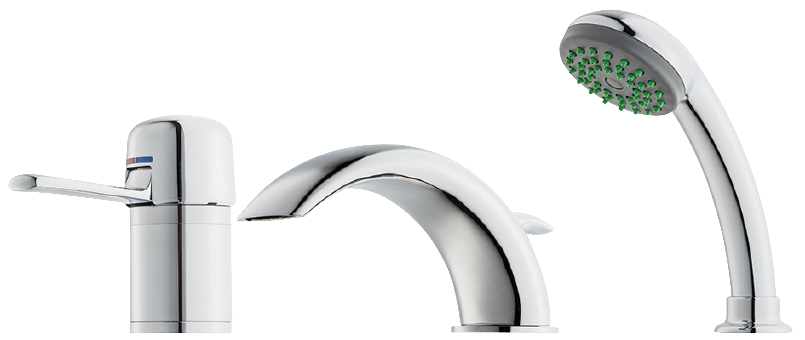 Mora Mega 3-håls vulstmontage - Kranar för kök och badrum