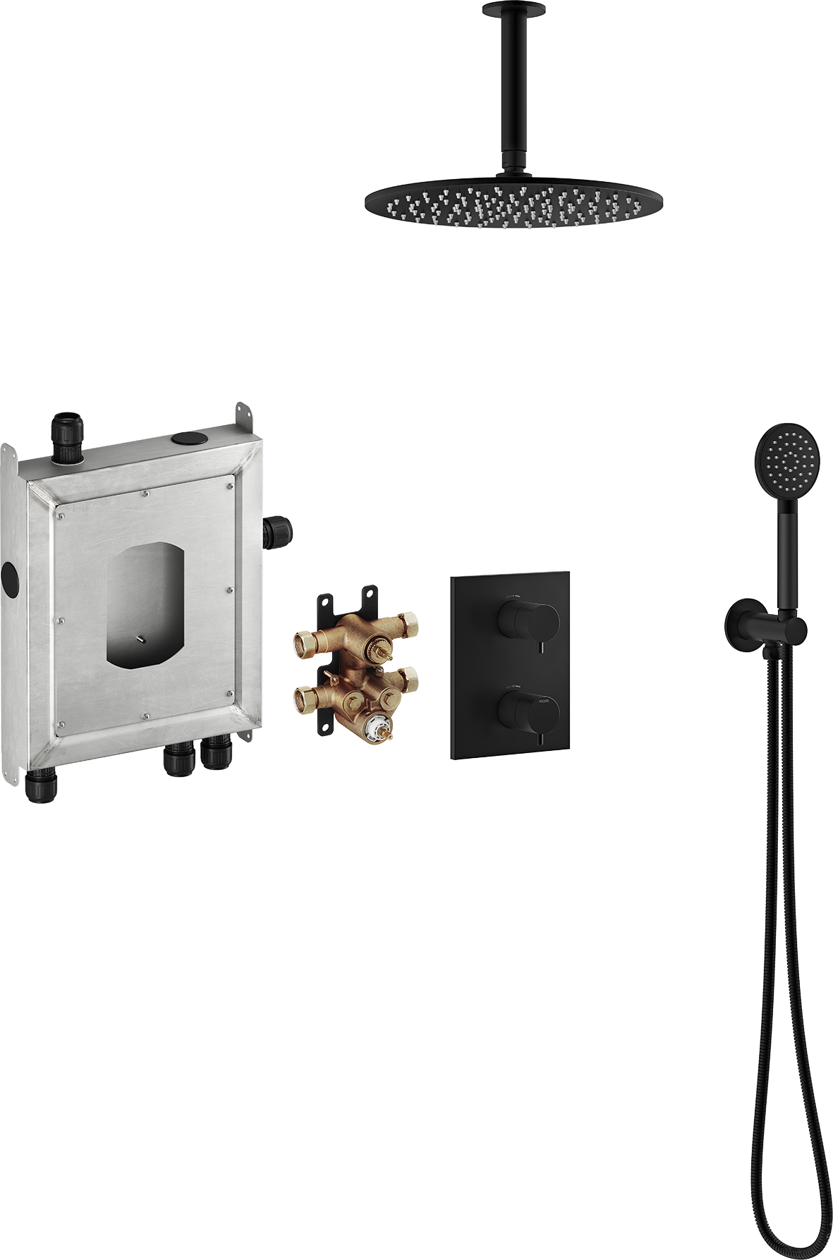 MORA INXX II shower system ceiling - Mixers for kitchens and bathrooms